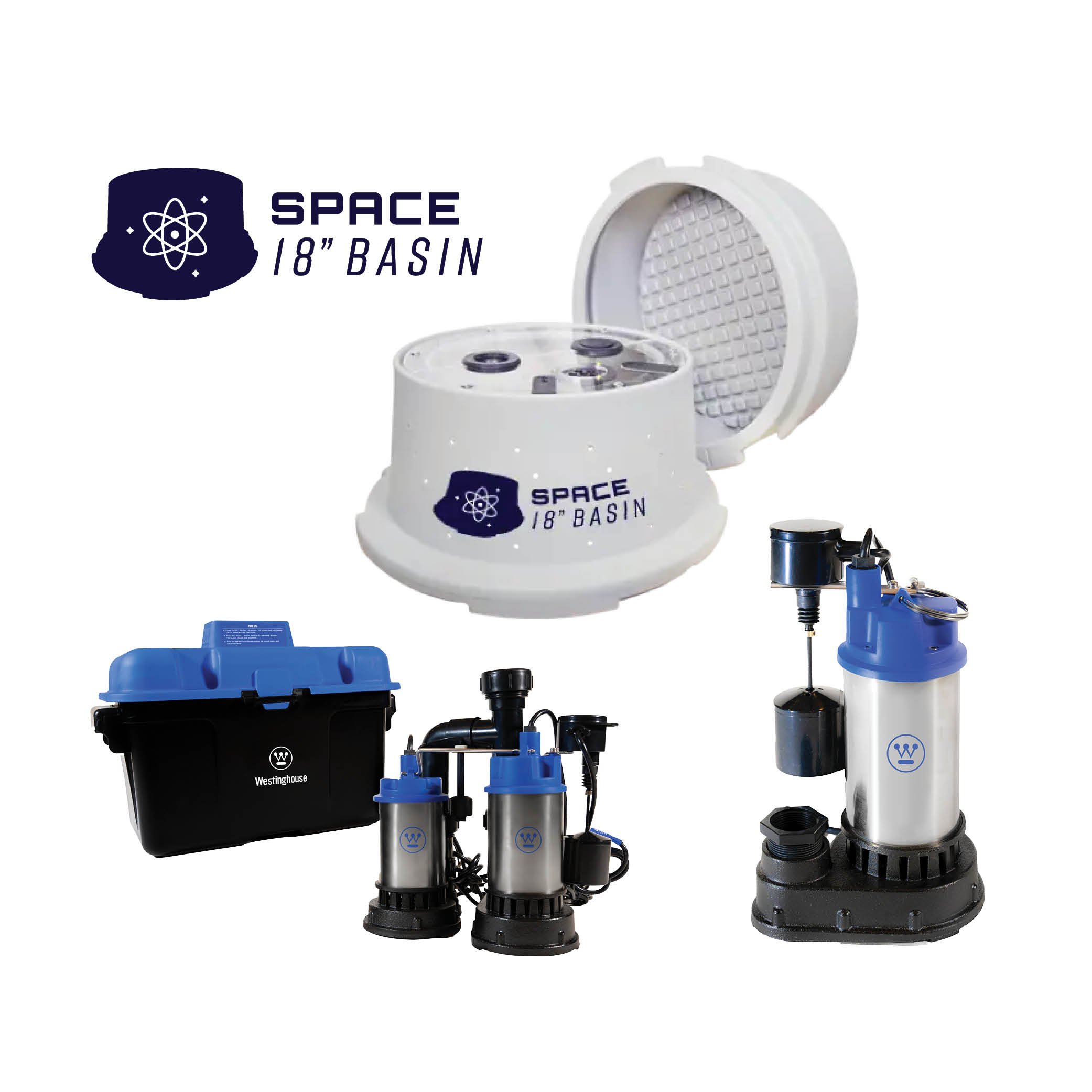 18 Space Three Sump Pump Setup For Ultimate Protection - Nash Distribution